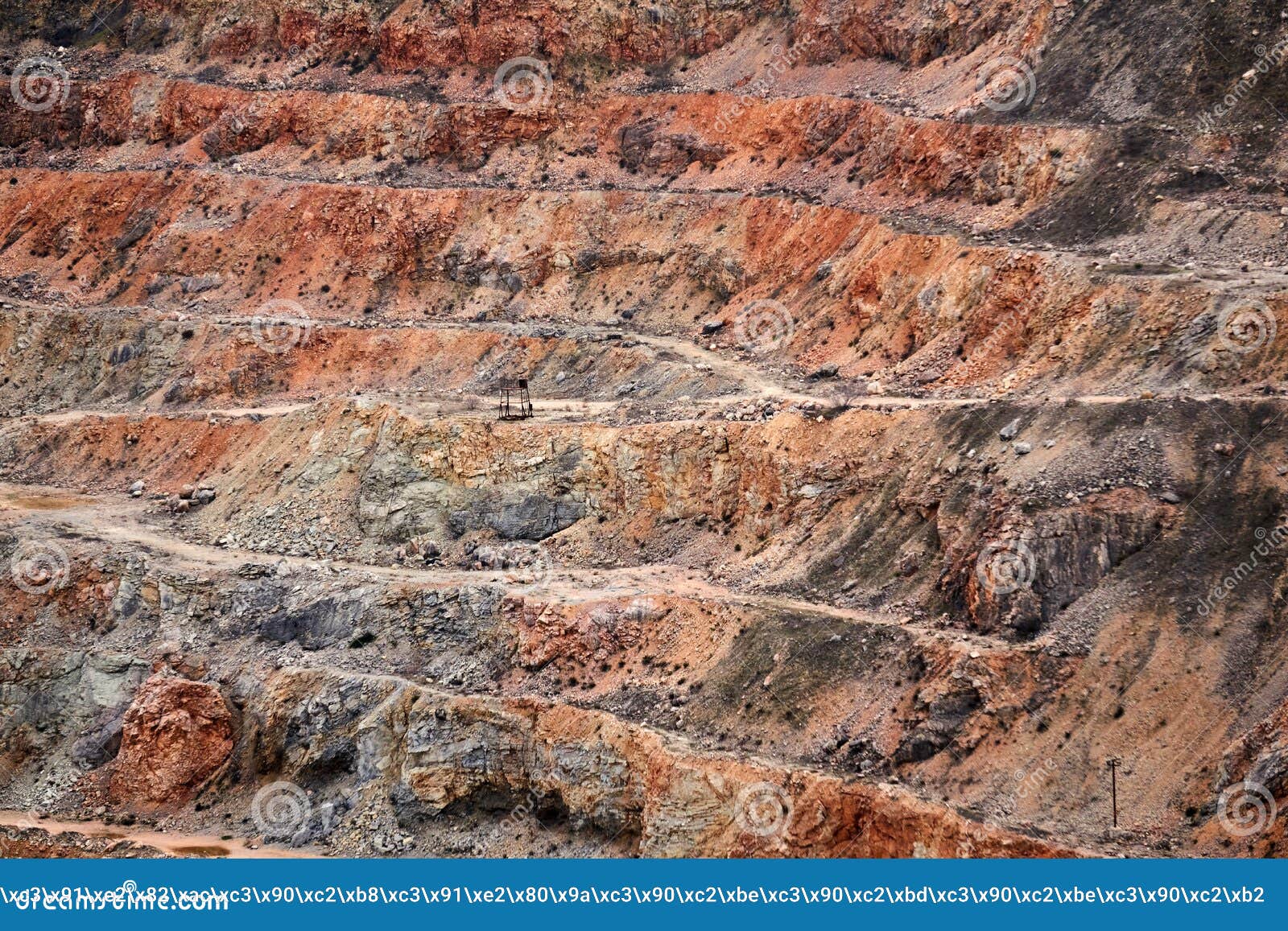 Section of an Old Limestone Quarry Stock Photo - Image of road, rocks ...