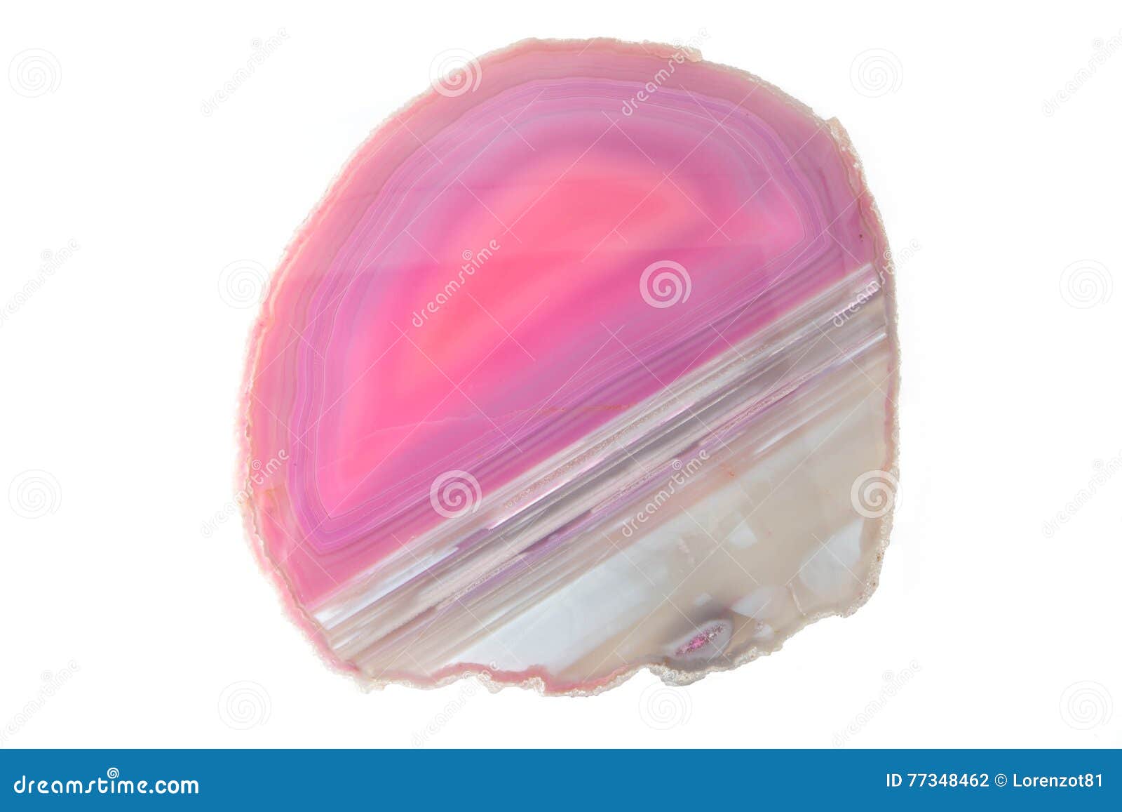 Section of a pink geode stock photo. Image of stone, crystal - 77348462