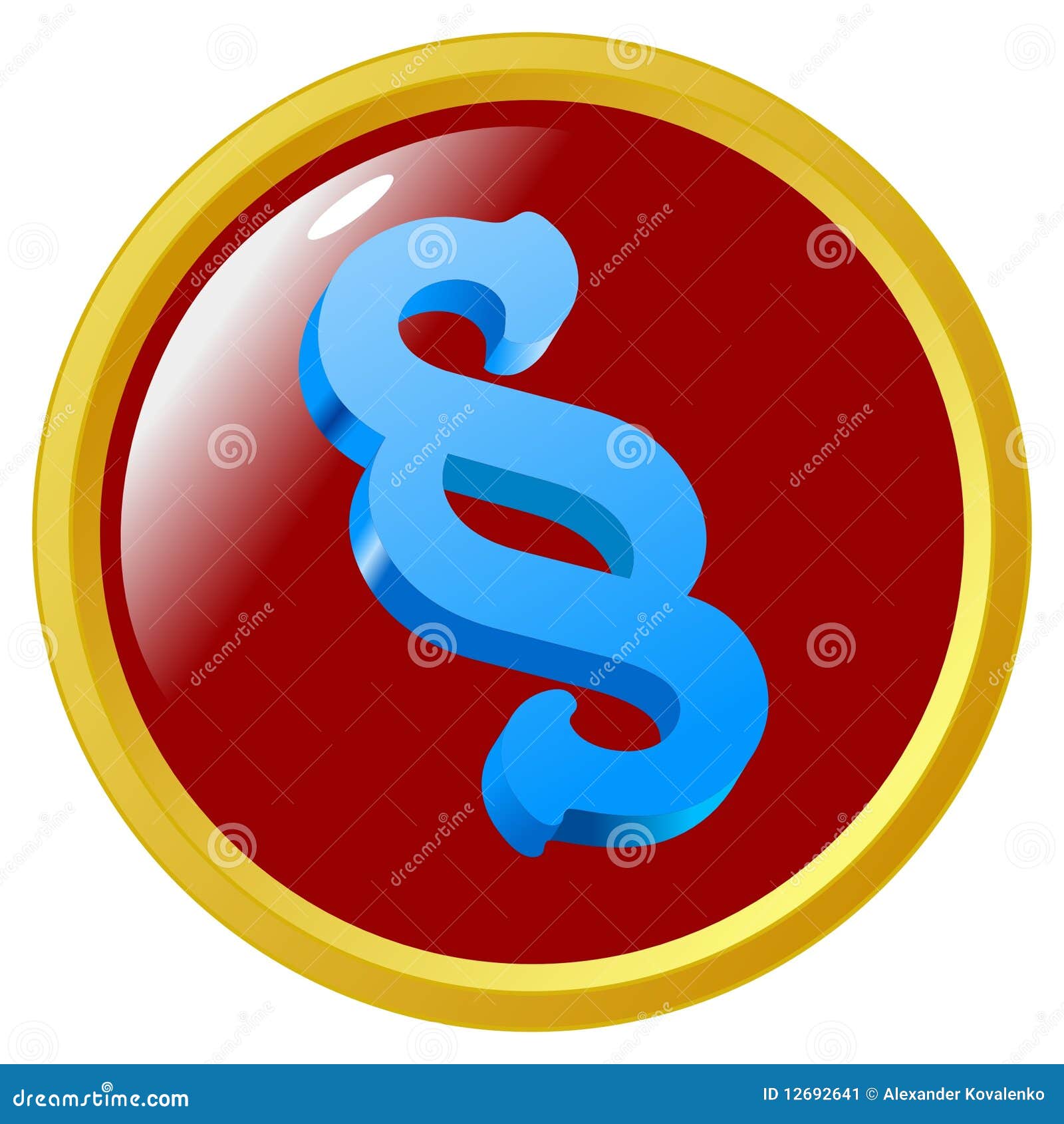 Section sign button stock vector. Illustration of button - 12692641