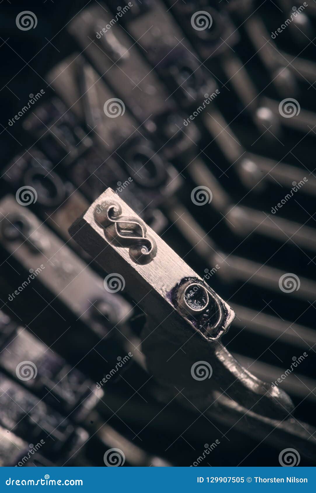 Section Sign from an Old Typewriter - Justice Concept. Stock Image ...