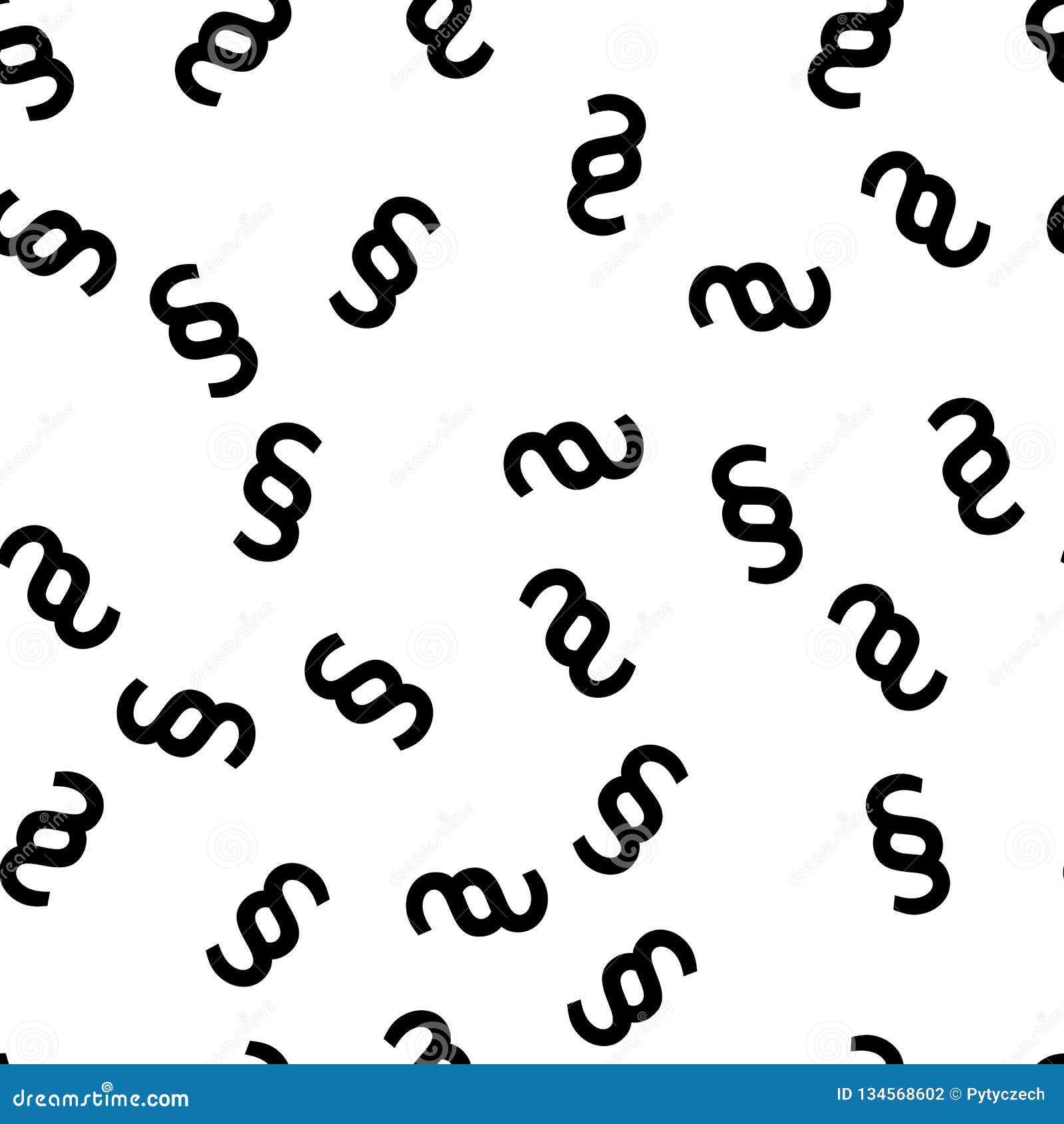 Section Signs Seamless Pattern. Vector Paragraph Marks Background ...