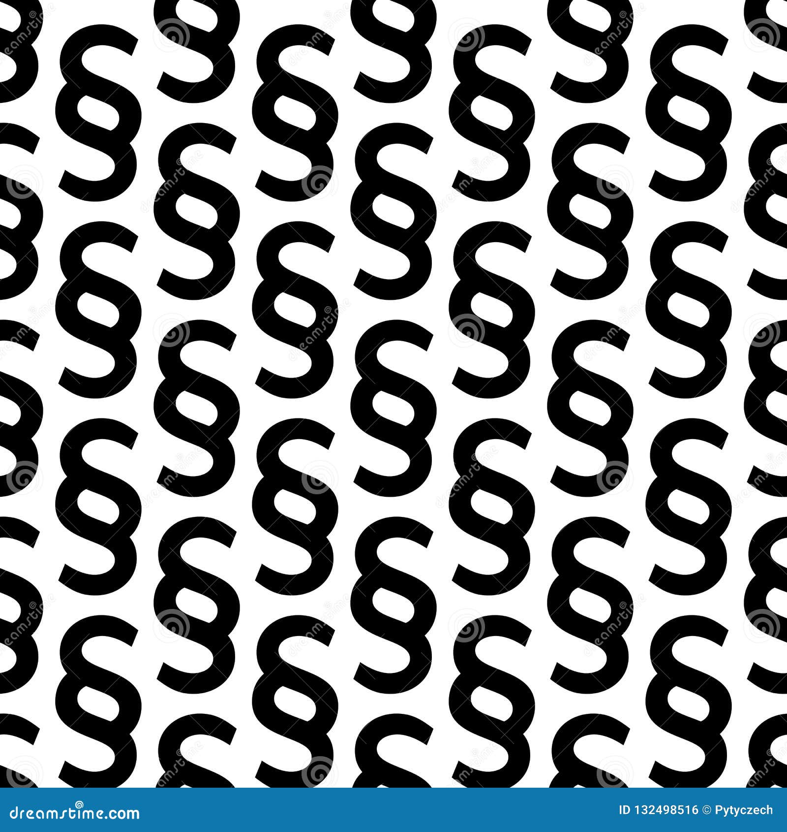 Section Signs Seamless Pattern. Vector Paragraph Marks Background ...