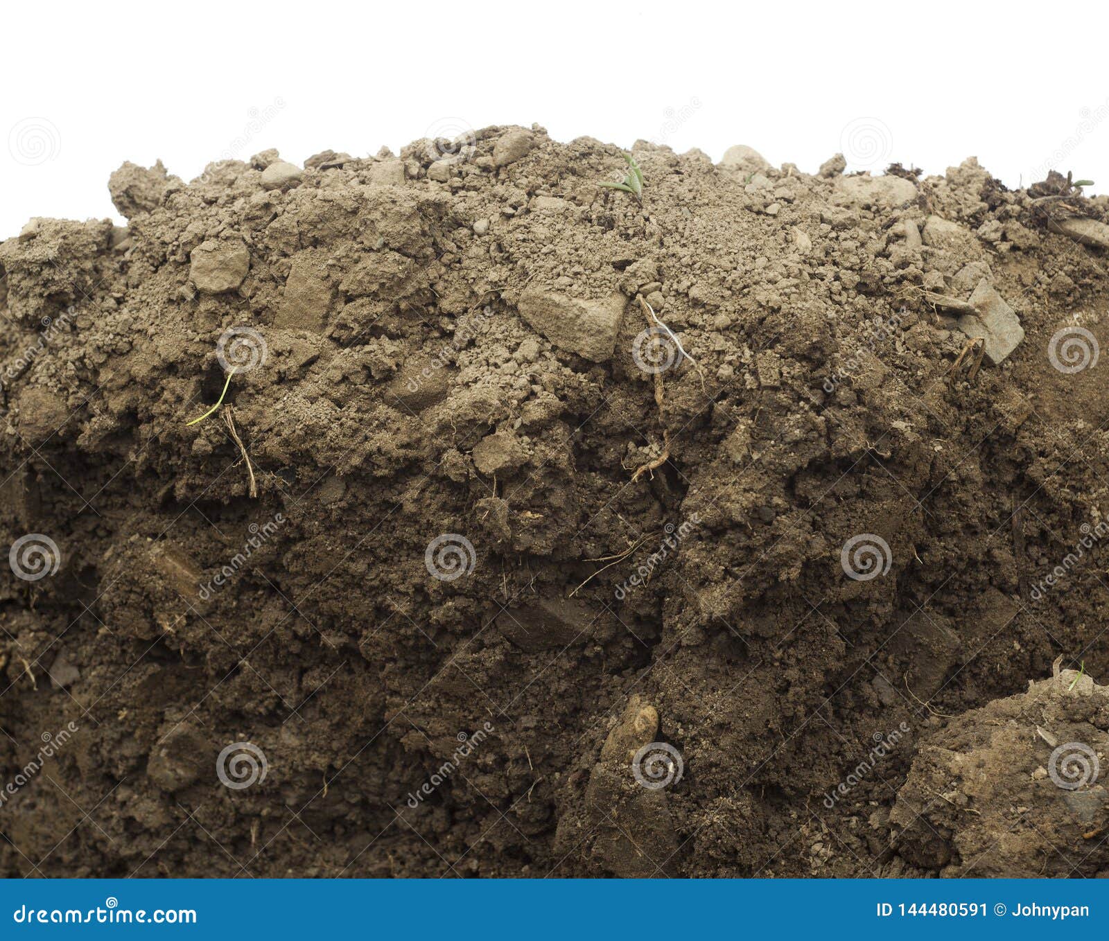 Section in the Soil or Dirt Stock Image - Image of clay, cross: 144480591