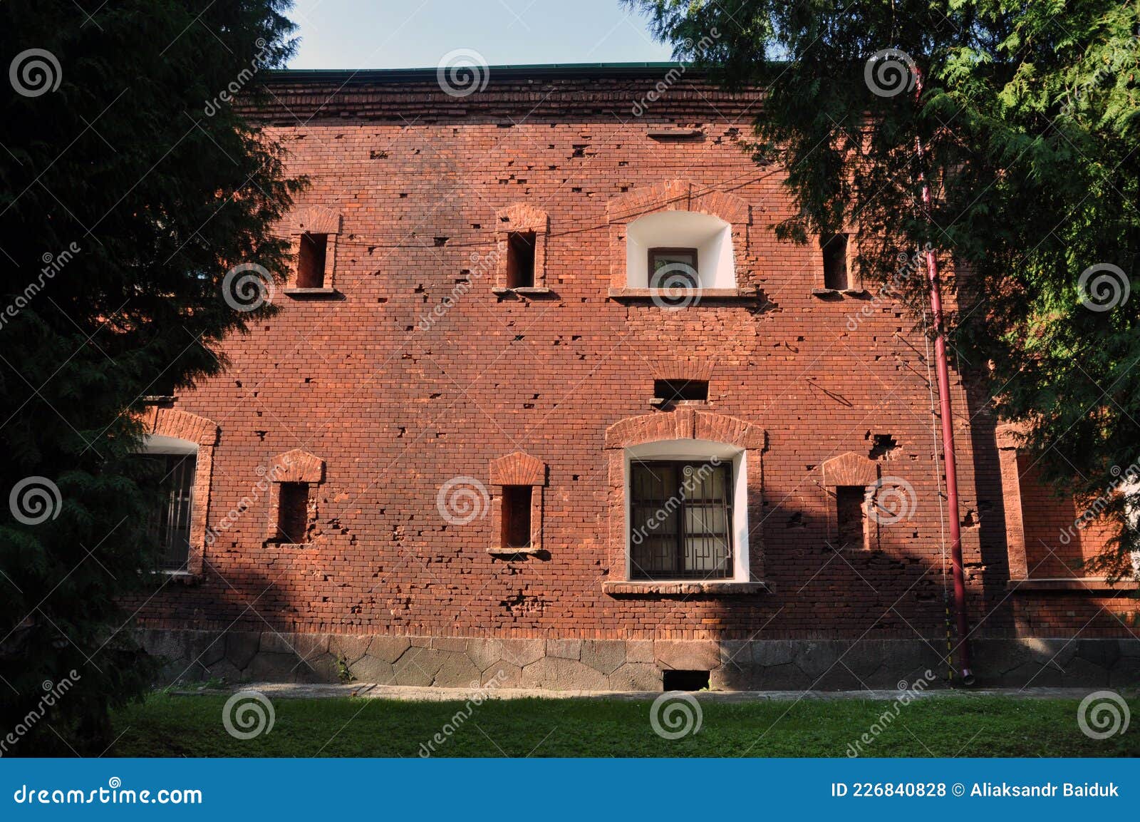 Wall Of Barracks Of Wrangel Cuirassier Regiment Stock Photo ...