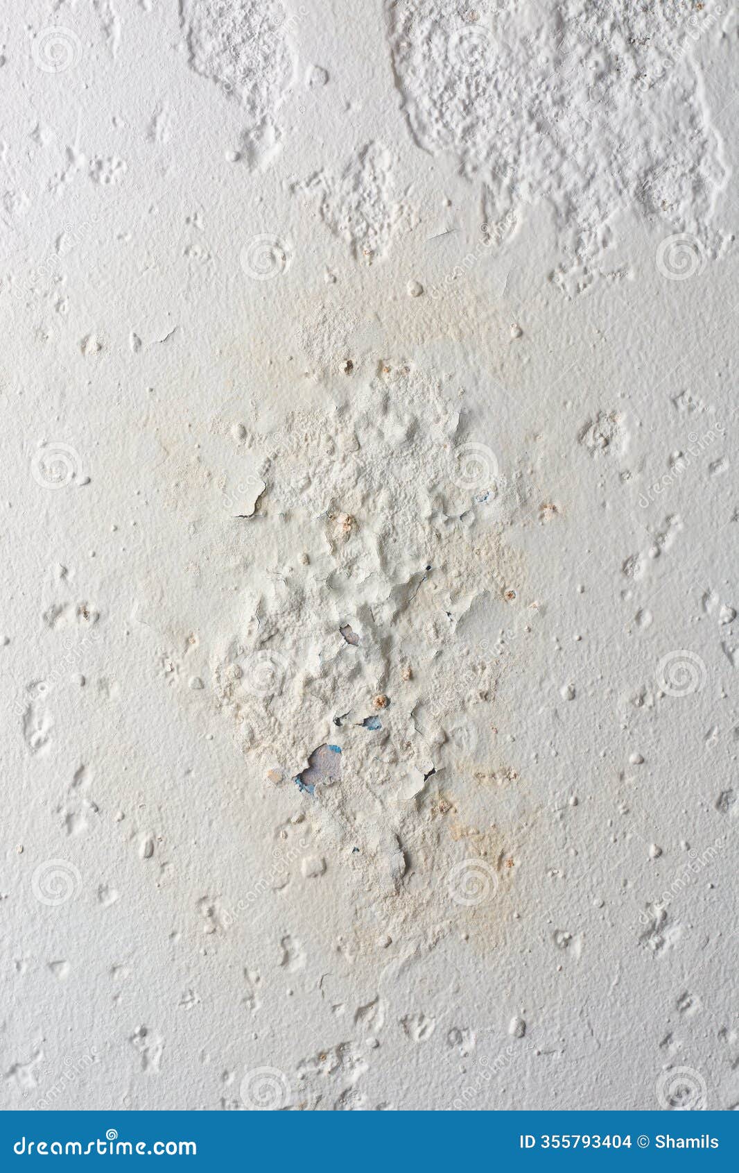 Section of Wall Surface Damage Caused by Moisture Stock Photo - Image ...