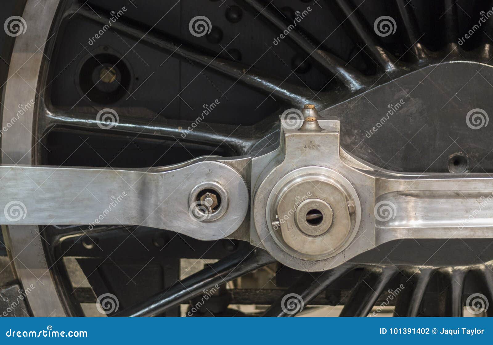 Wheel of a steam engine stock photo. Image of metal - 101391402