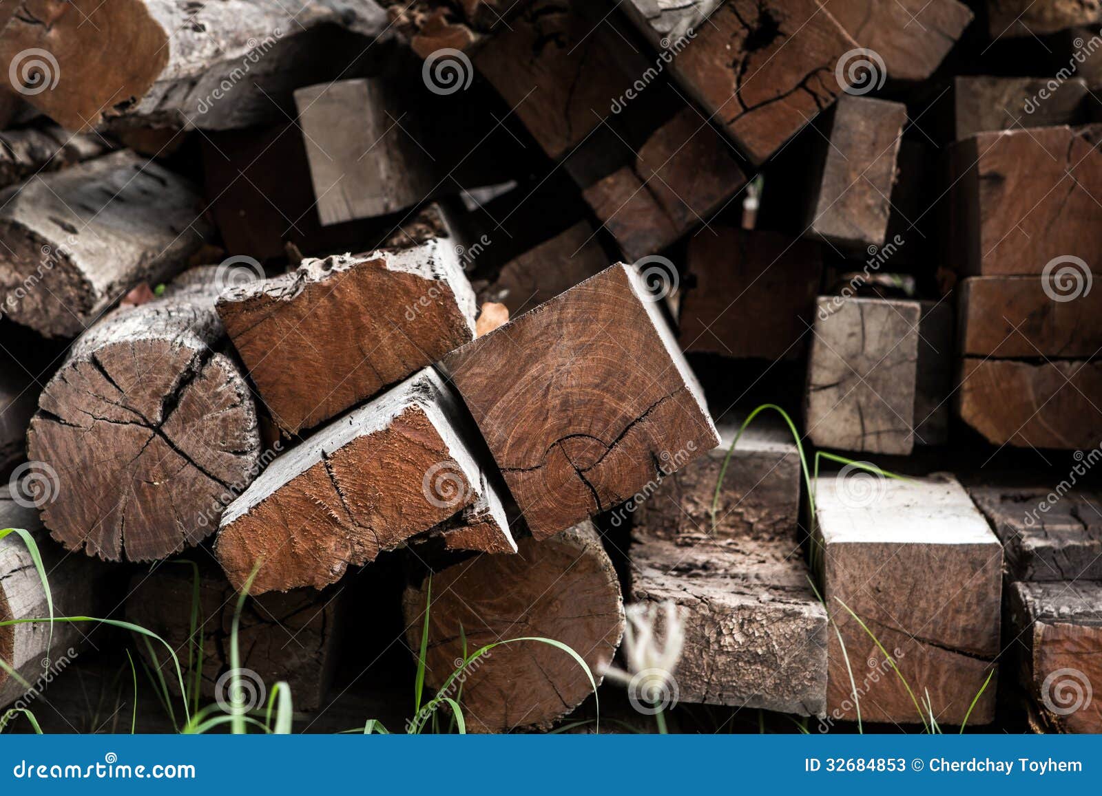 Section wood pile stacked stock image. Image of square - 32684853