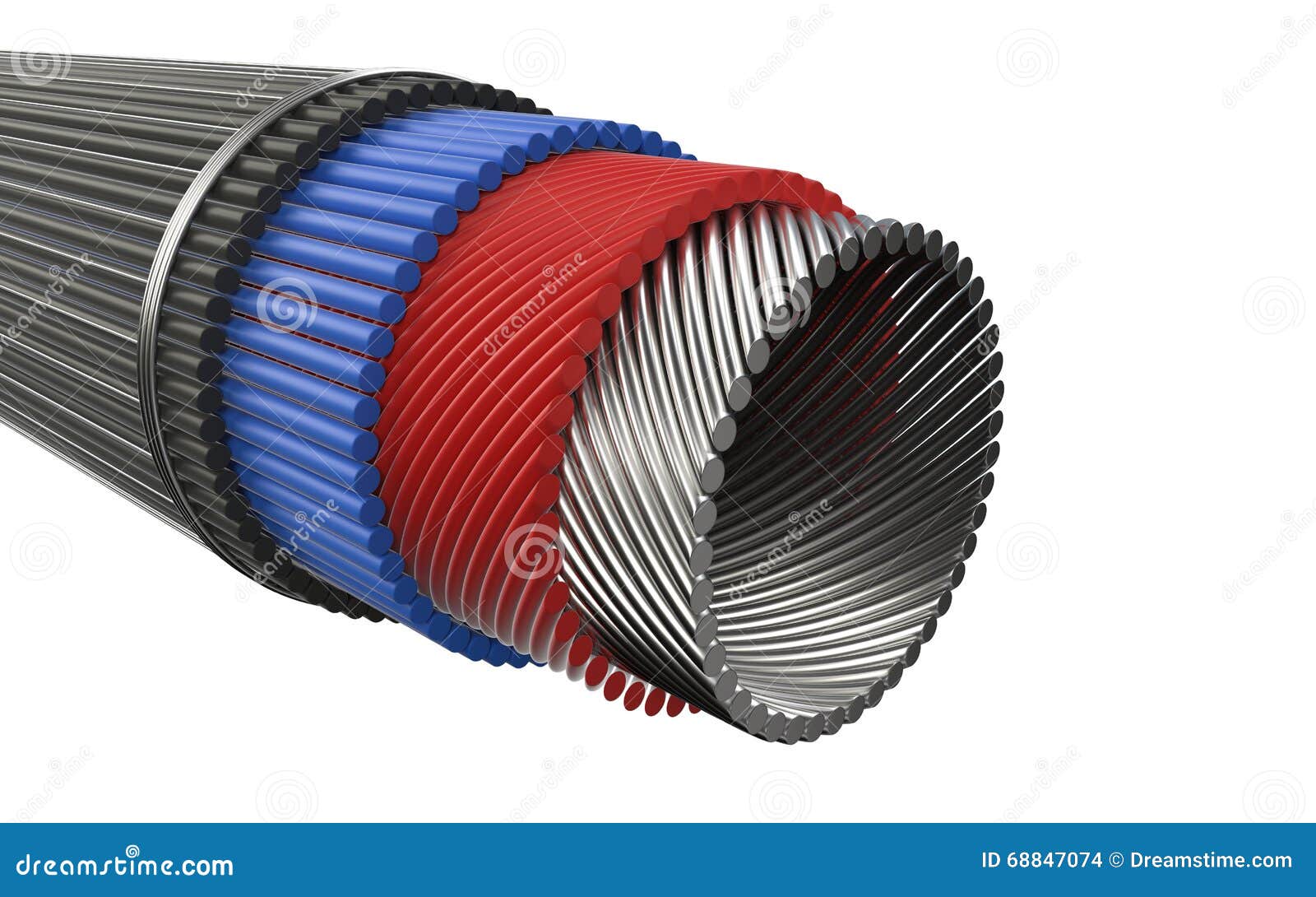 Sectional cable stock illustration. Illustration of speed - 68847074