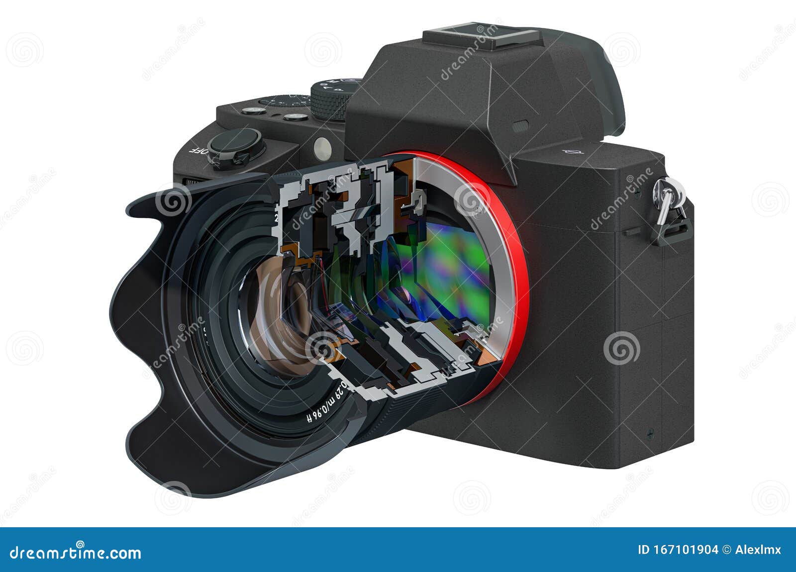 Mirrorless Digital Camera. One Line Drawing Vector Illustration ...