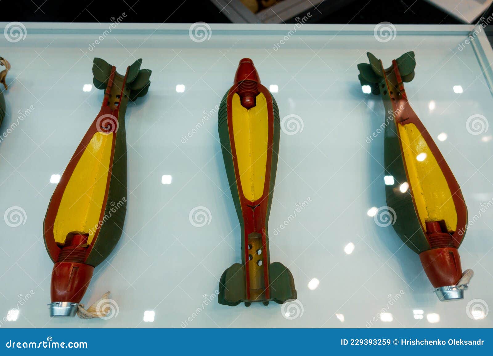 Sectional Mortar Shell. the Internal Structure of the Projectile Stock ...