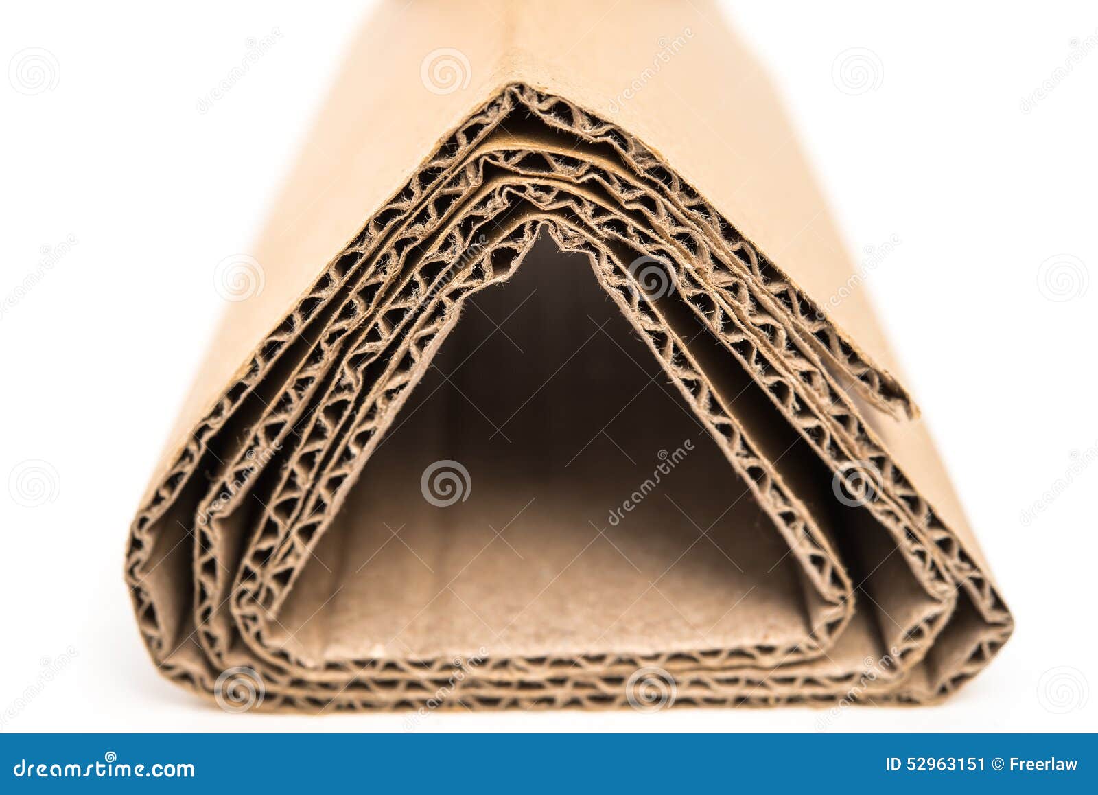 Sections of Corrugated Cardboard Stock Image - Image of beige, layer ...