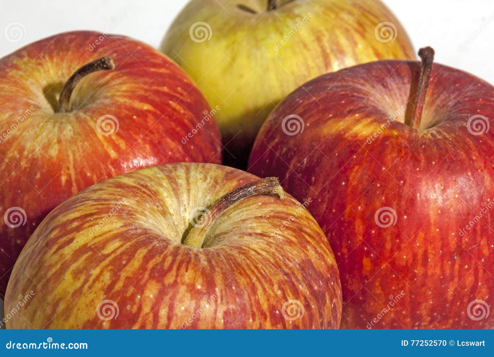 Sections of Four Fresh Red Apples Patterns and Textures Stock Photo ...