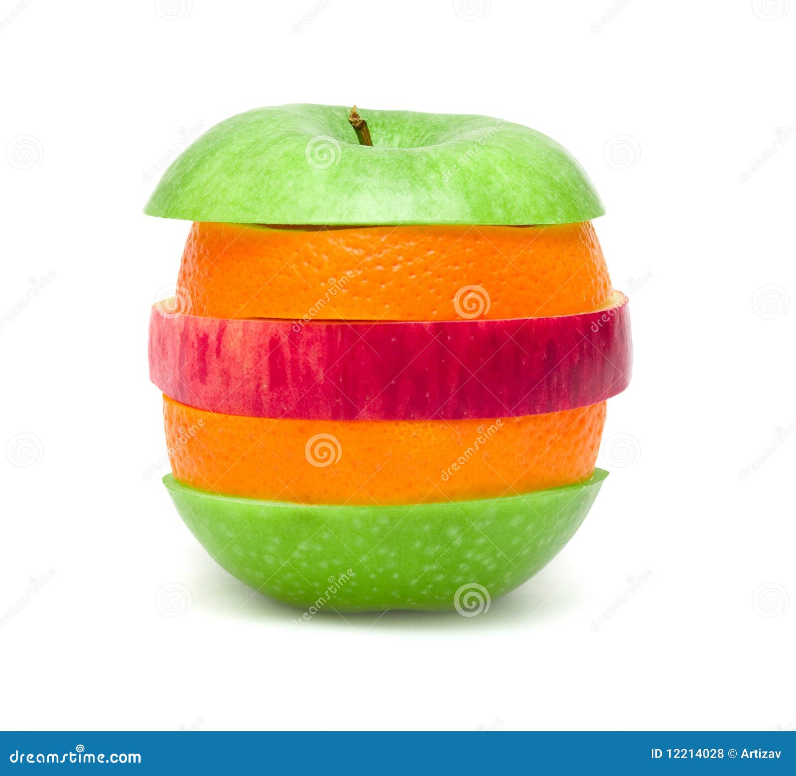Sections of fruits stock photo. Image of combined, organic - 12214028