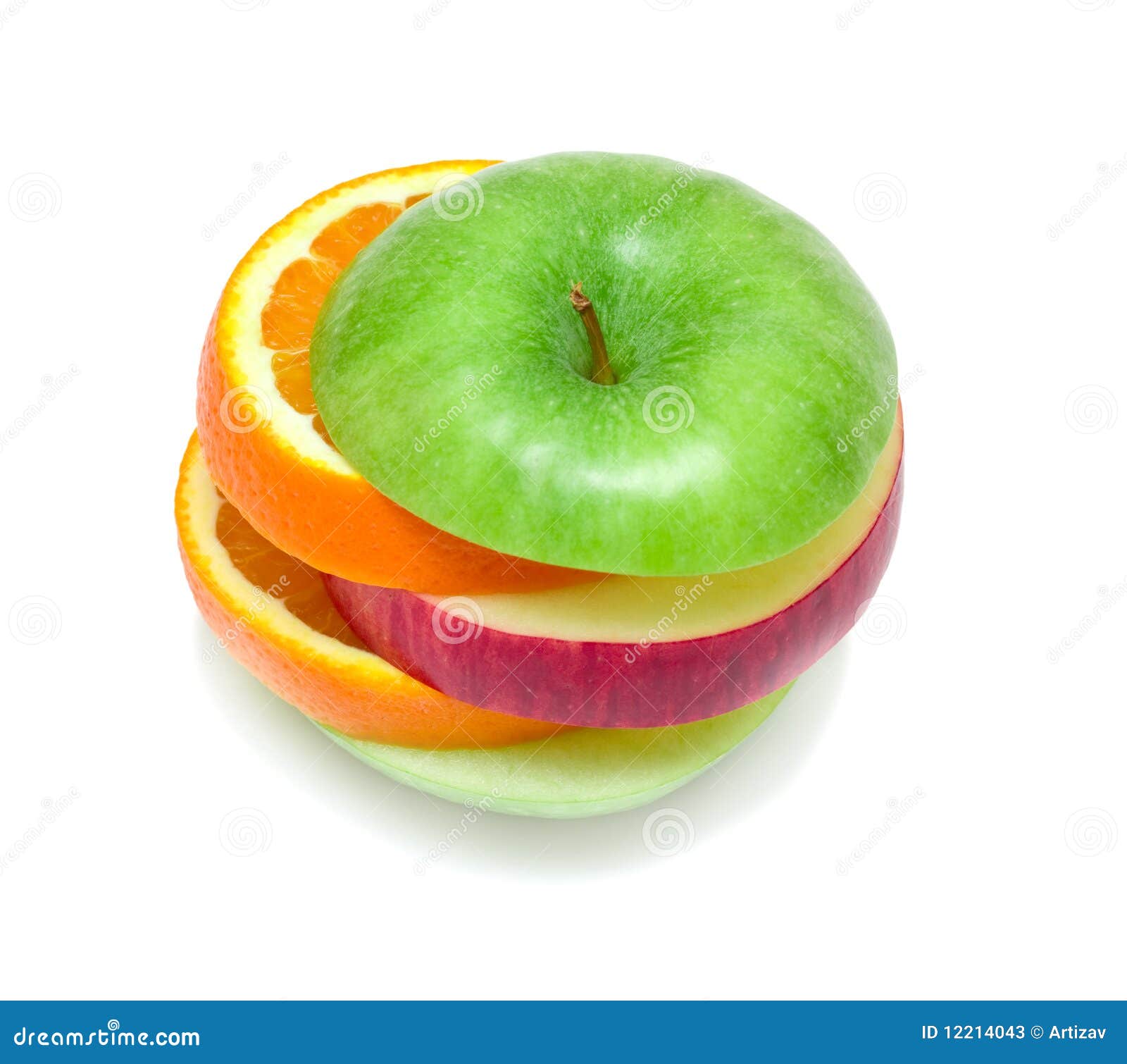 Sections of some fruits stock image. Image of freshness - 12214043