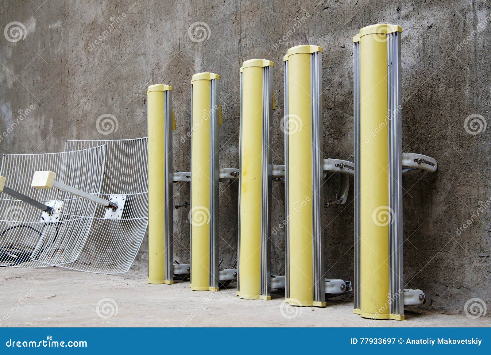 Sector antennas stock image. Image of mobile, sector - 77933697