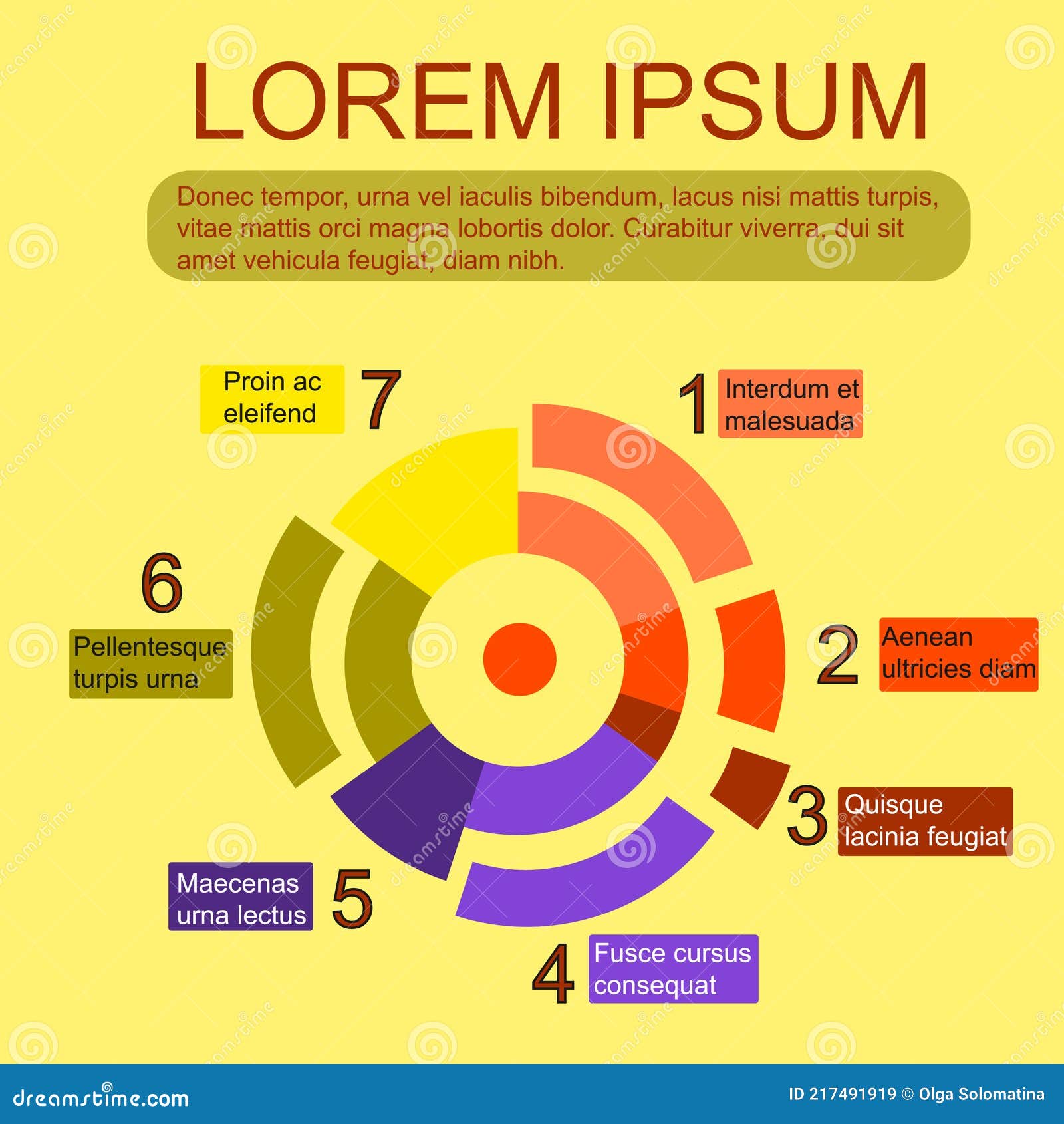 Sector chart infographics stock illustration. Illustration of circle ...