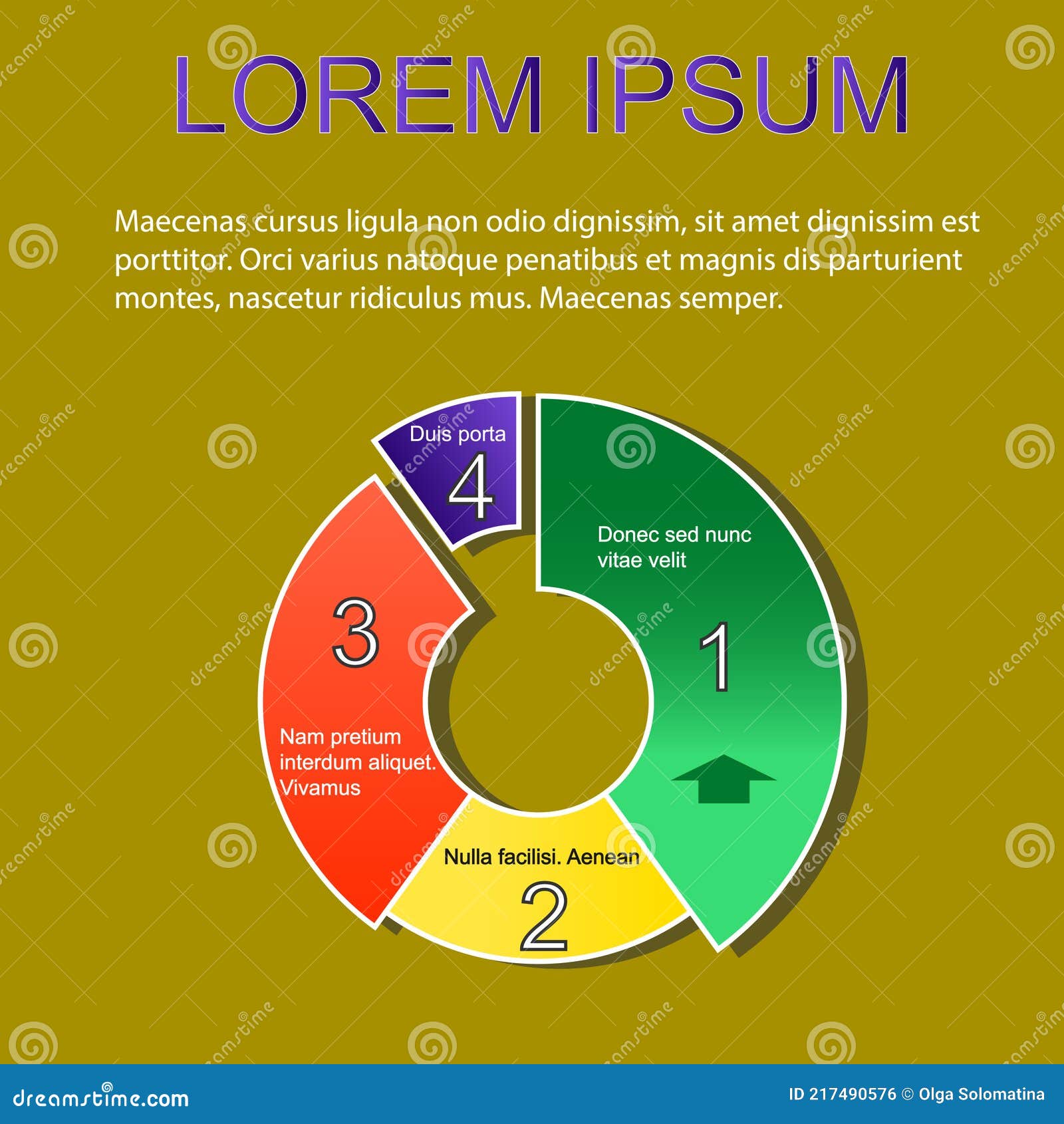 Sector Chart for Presentation Stock Vector - Illustration of science ...