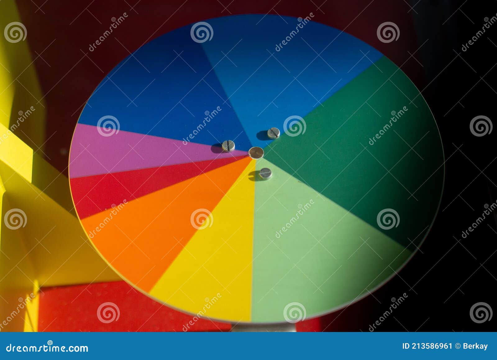 Sector Color Wheel. Multi-colored Wheel. Segmented Palette Stock Image ...