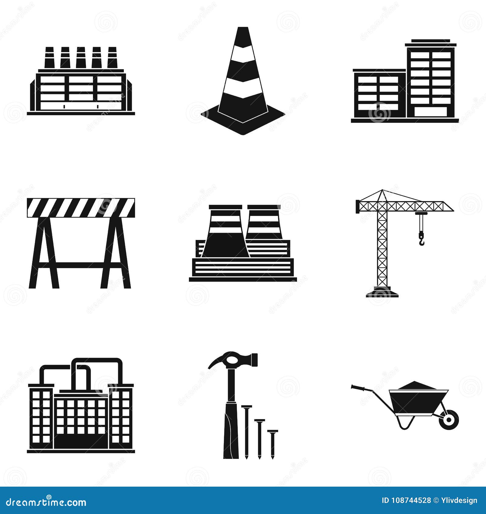 Sector Icons Set, Simple Style Stock Vector - Illustration of business ...