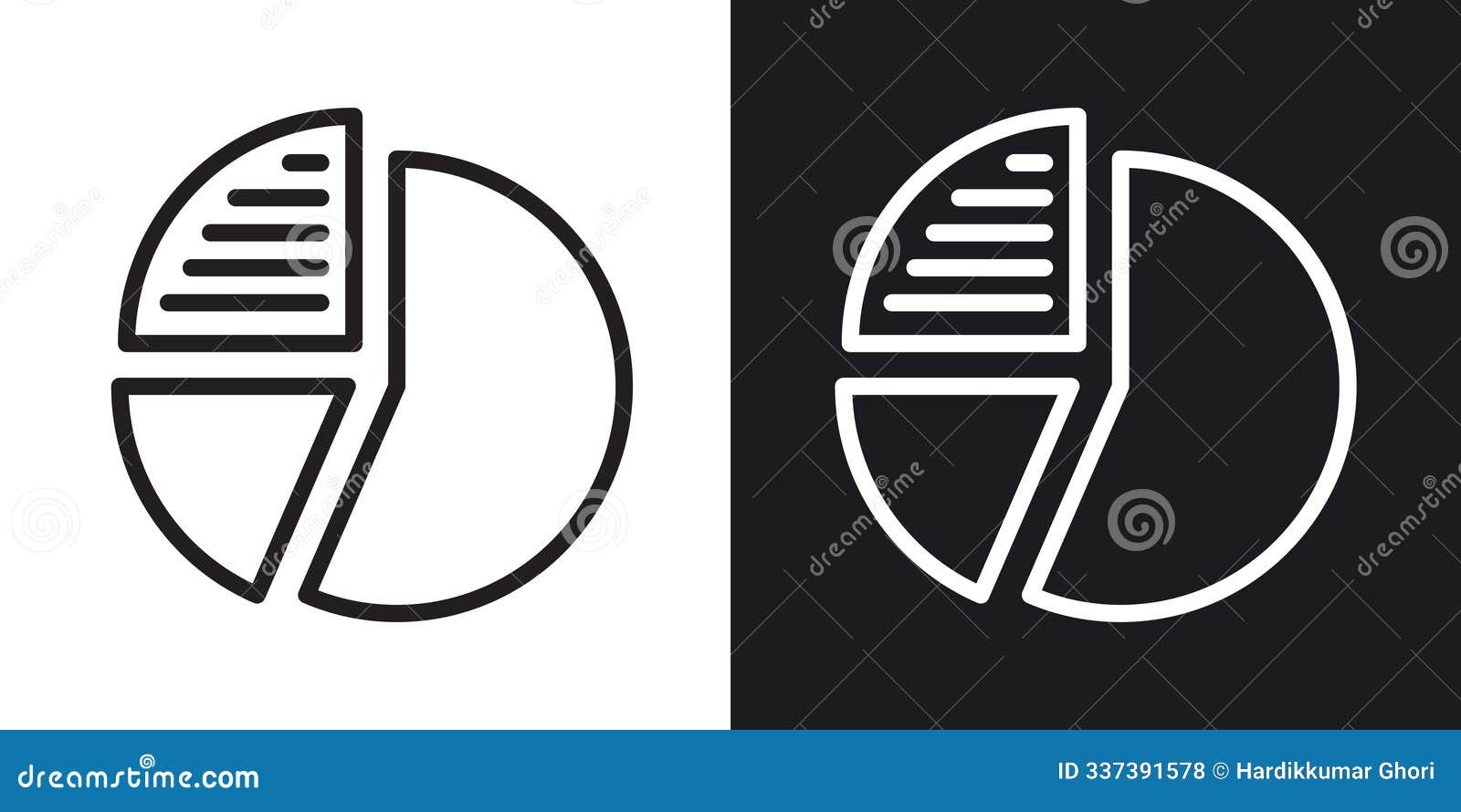 Sector Thin Line Vector Icon Set Stock Illustration - Illustration of ...