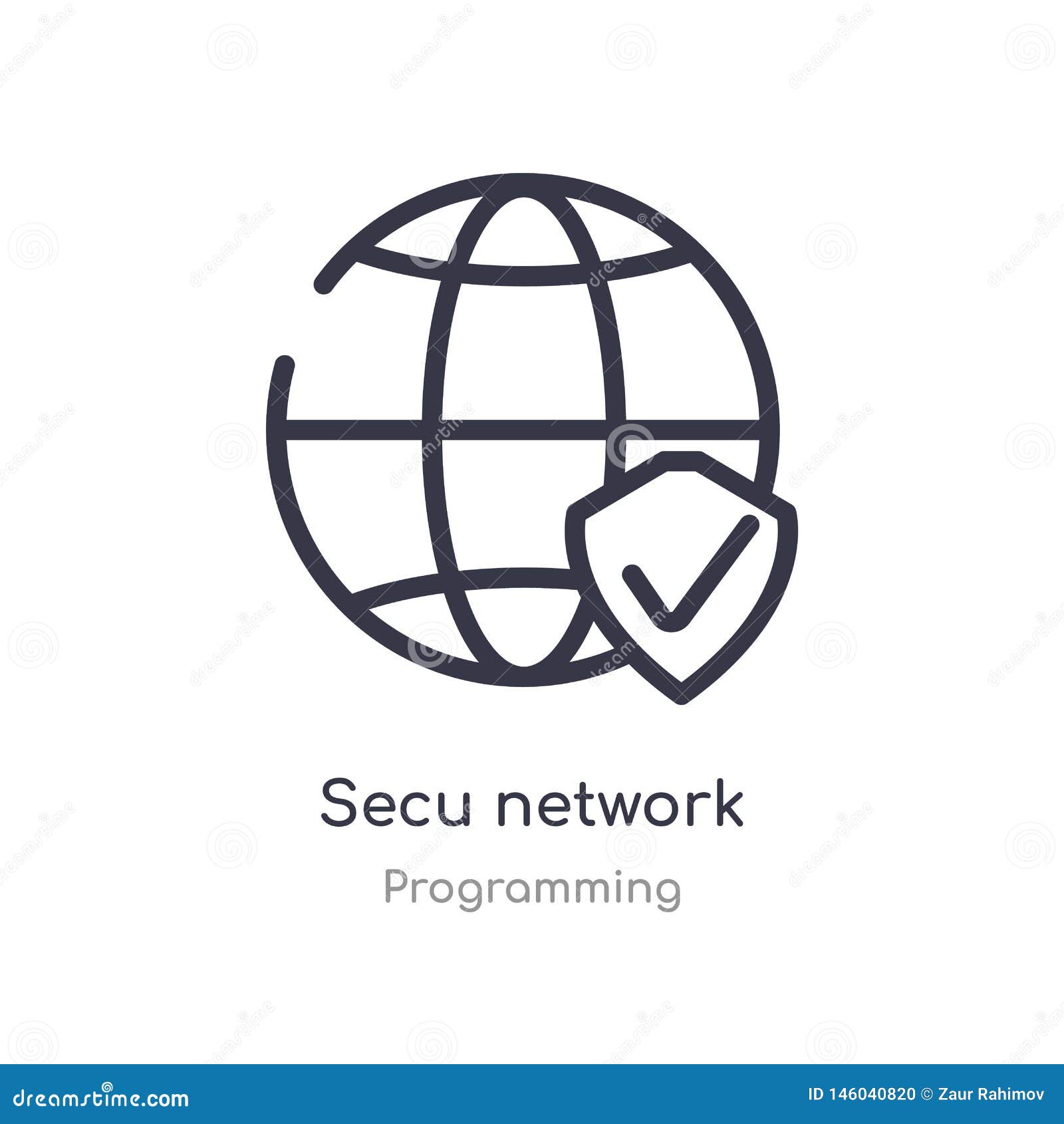 Secu Network Icon In Trendy Design Style. Secu Network Icon Isolated On ...