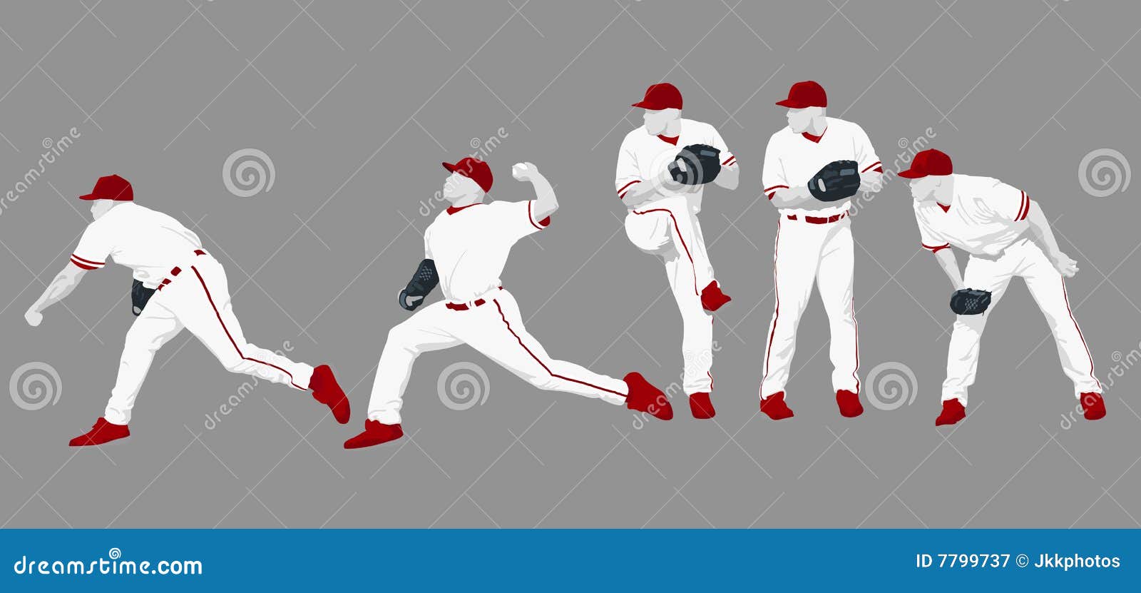 Secuencia de la echada ilustración del vector. Ilustración de silueta ...