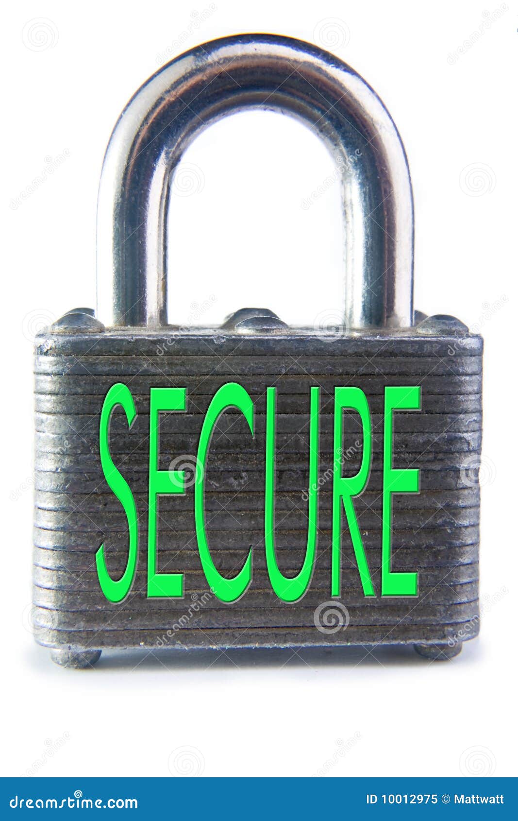 Secure stock image. Image of strong, padlock, safe, financial - 10012975