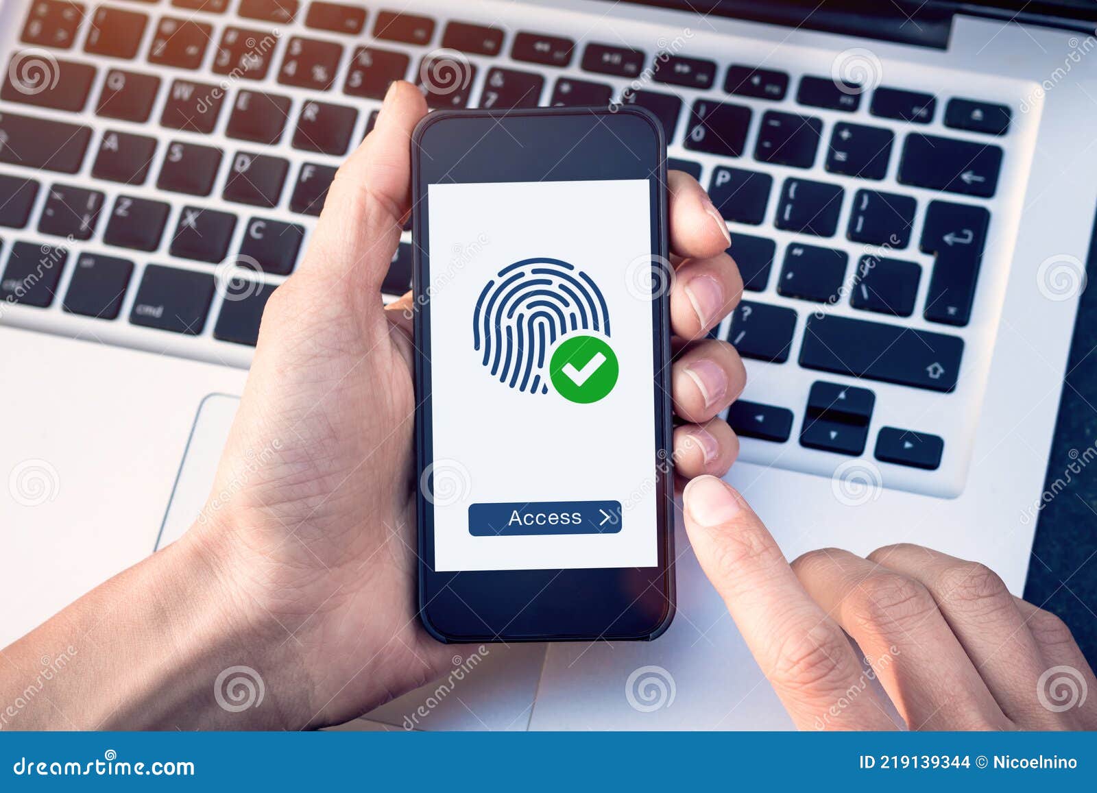Secure Access Granted by Valid Fingerprint Scan, Cyber Security on ...