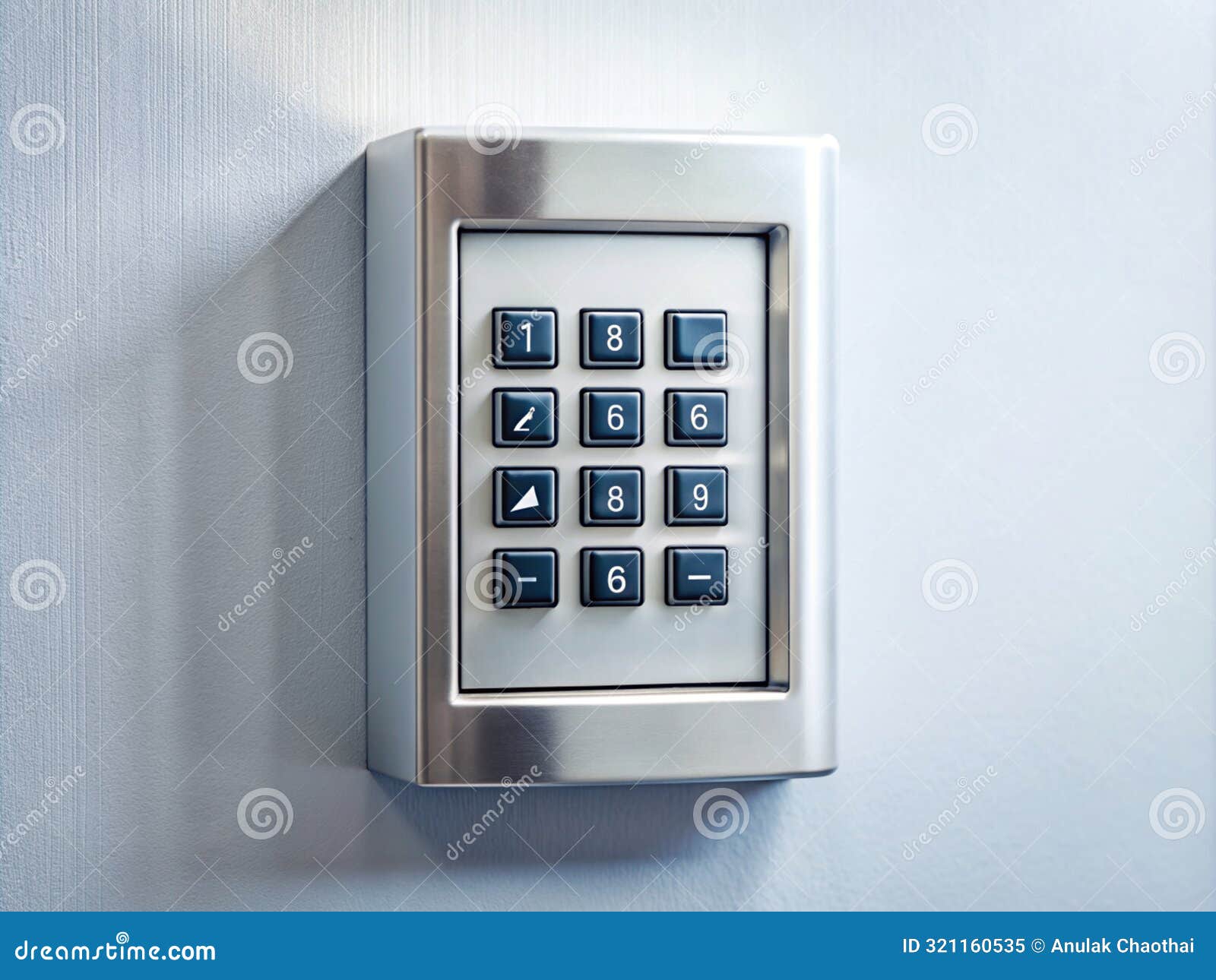 Secure Access Keypad Installed at the Entrance of a High-security ...