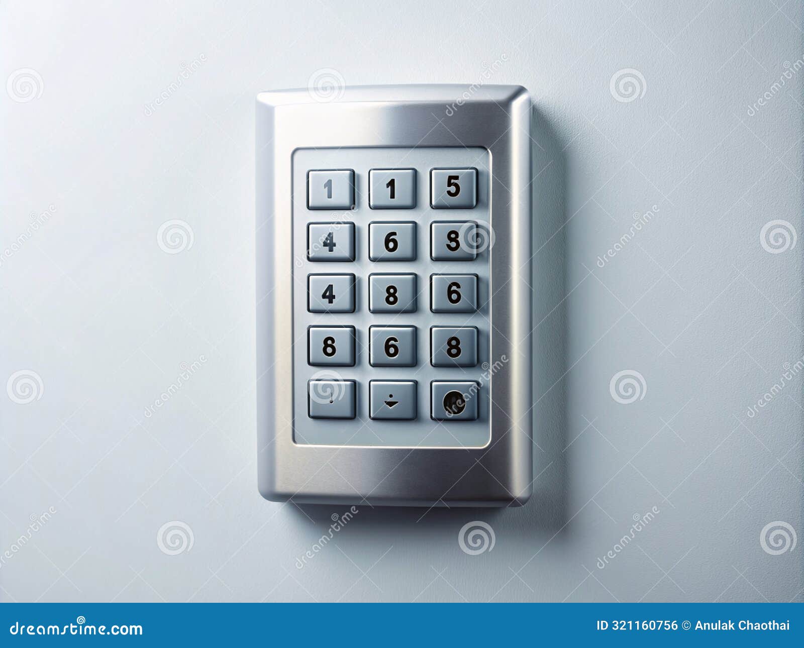 Secure Access Keypad Installed at the Entrance of a High-security ...