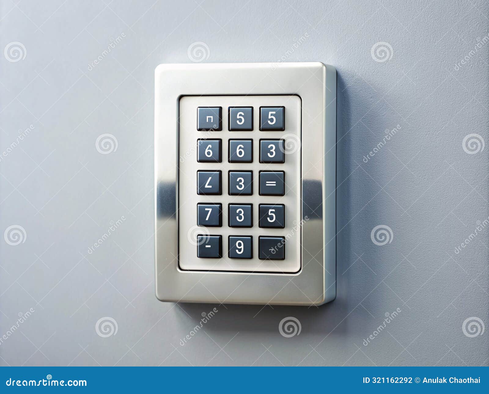 Secure Access Keypad Installed at the Entrance of a High-security ...