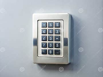 Secure Access Keypad Installed at the Entrance of a High-security ...