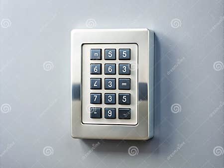 Secure Access Keypad Installed at the Entrance of a High-security ...