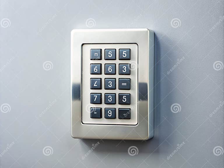 Secure Access Keypad Installed at the Entrance of a High-security ...