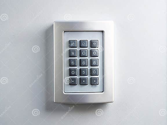 Secure Access Keypad Installed at the Entrance of a High-security Facility Generative AI Stock ...