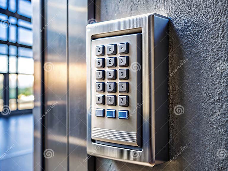 Secure Access Keypad Installed at the Entrance of a High-security ...