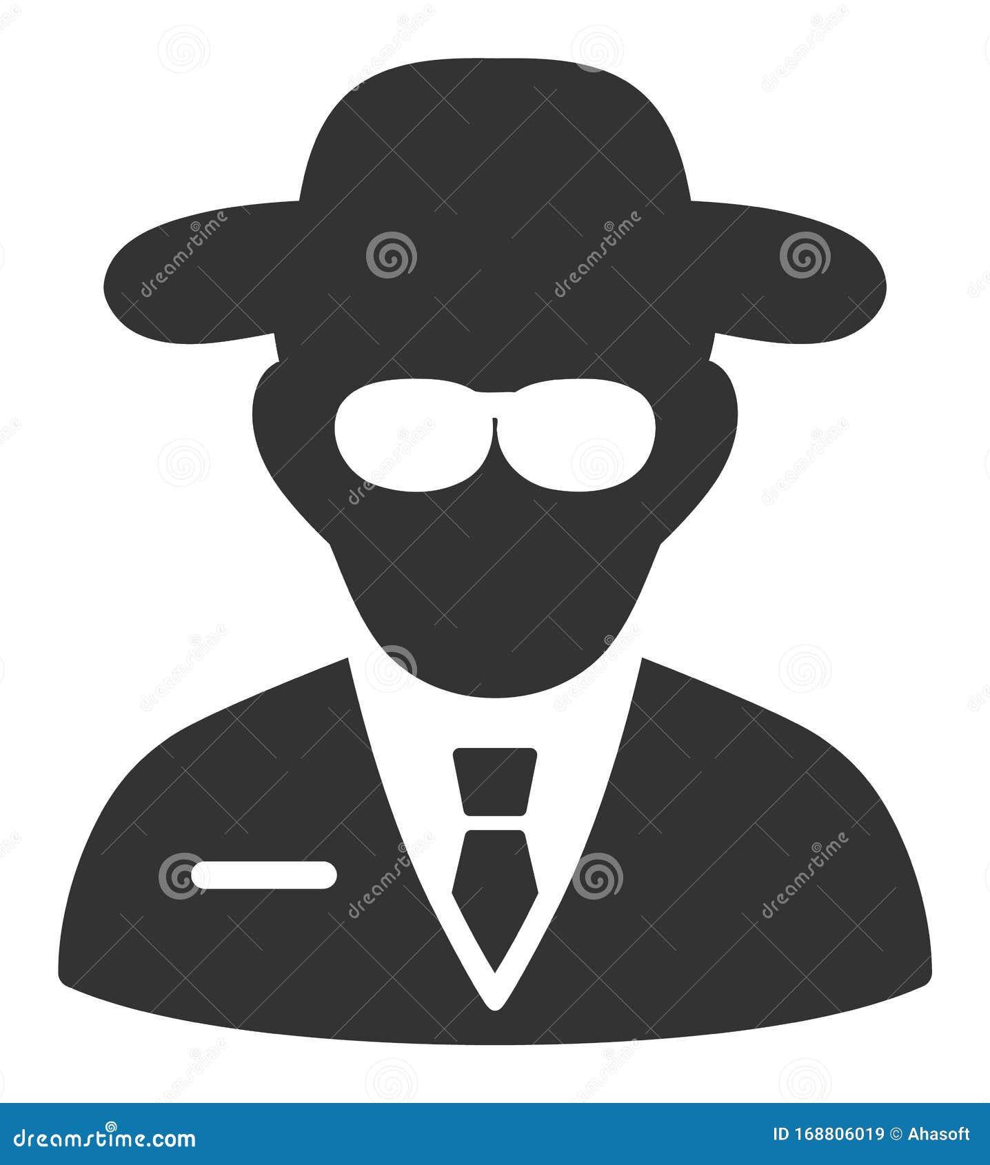 Flat Vector Secure Agent Icon Stock Illustration - Illustration of ...