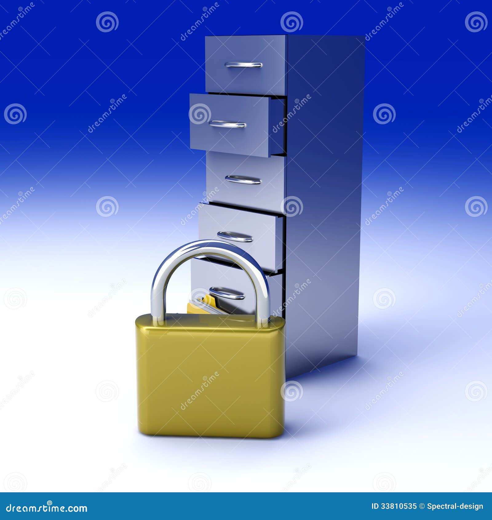 Secure Archive stock illustration. Illustration of business - 33810535