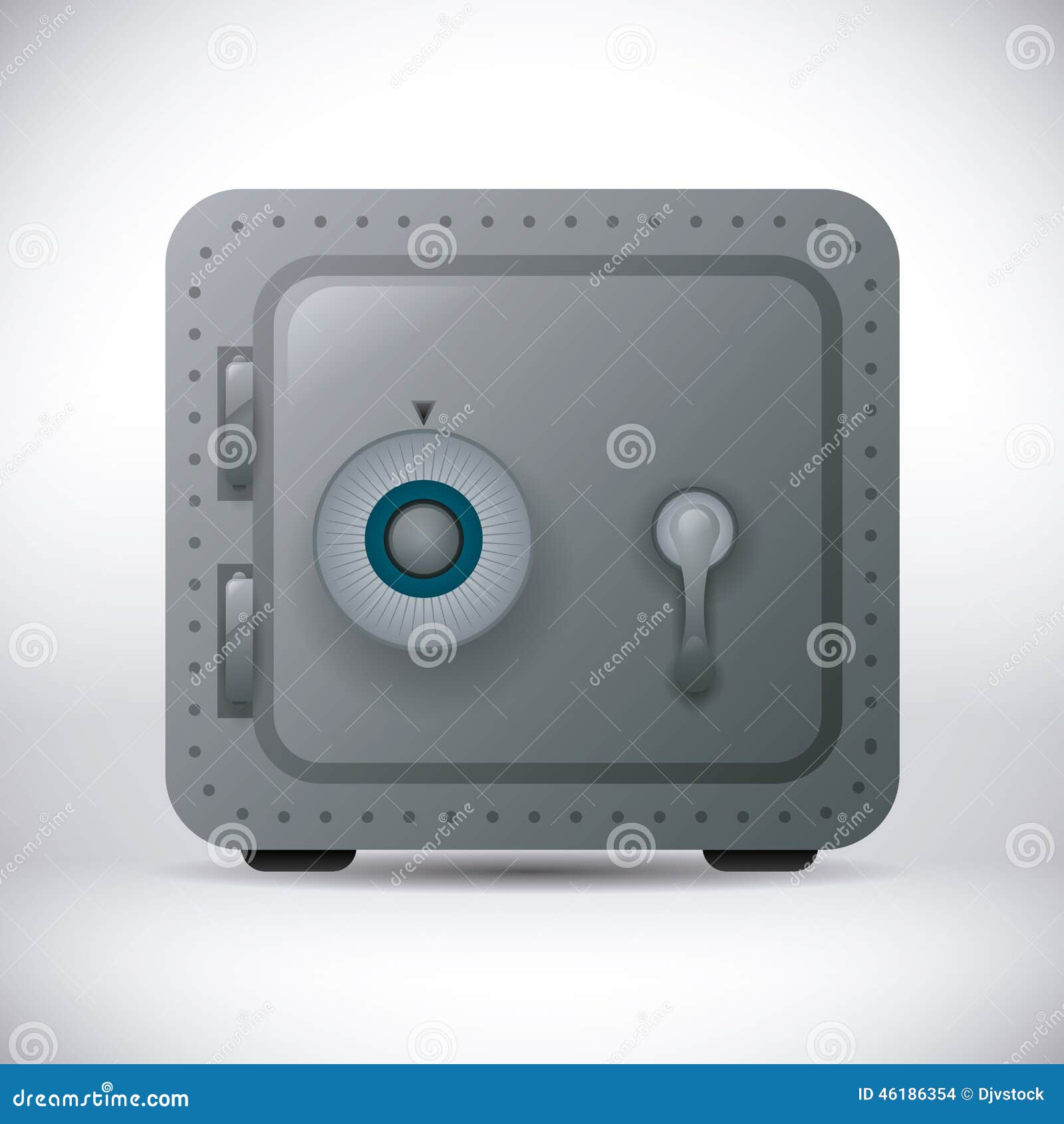 Secure box design stock illustration. Illustration of metal - 46186354