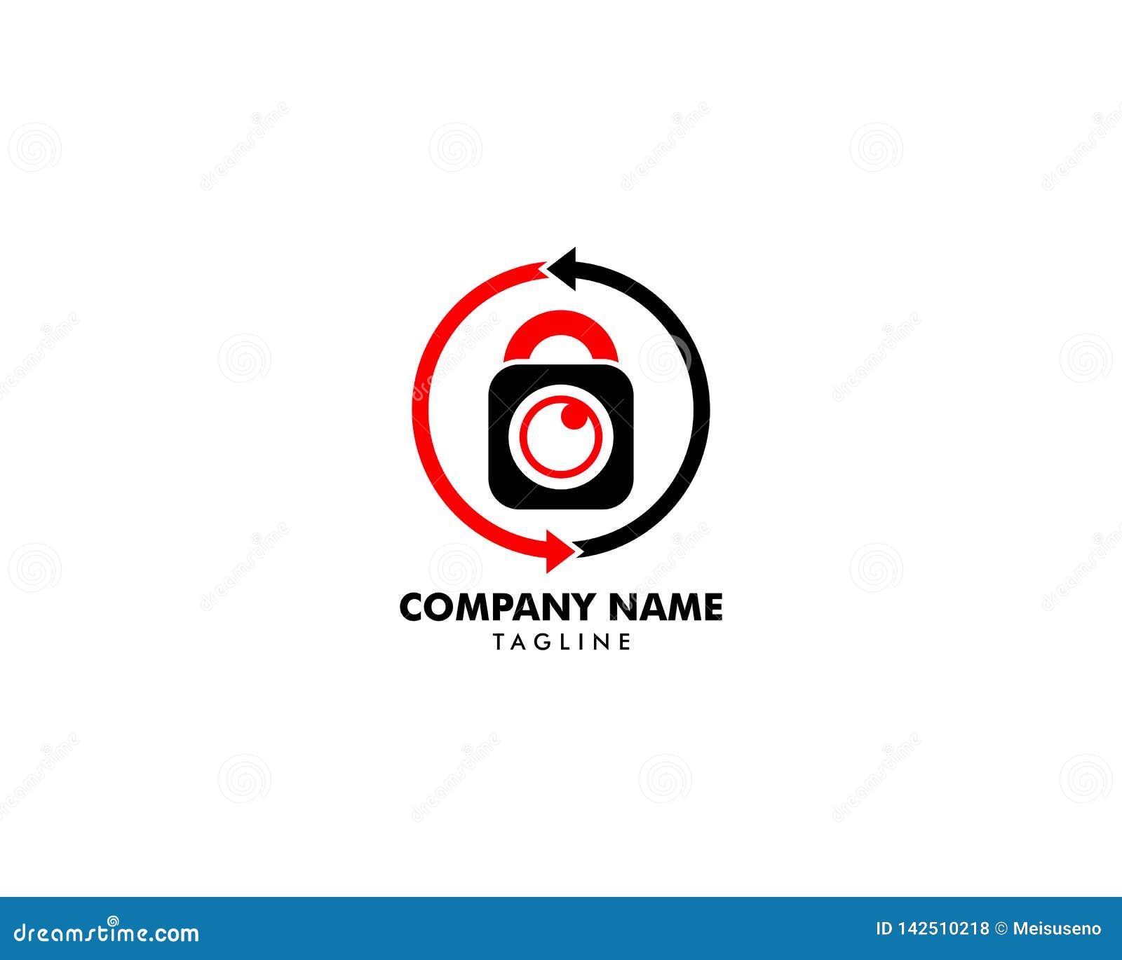 Secure Camera Logo Template Design Vector Stock Vector - Illustration ...