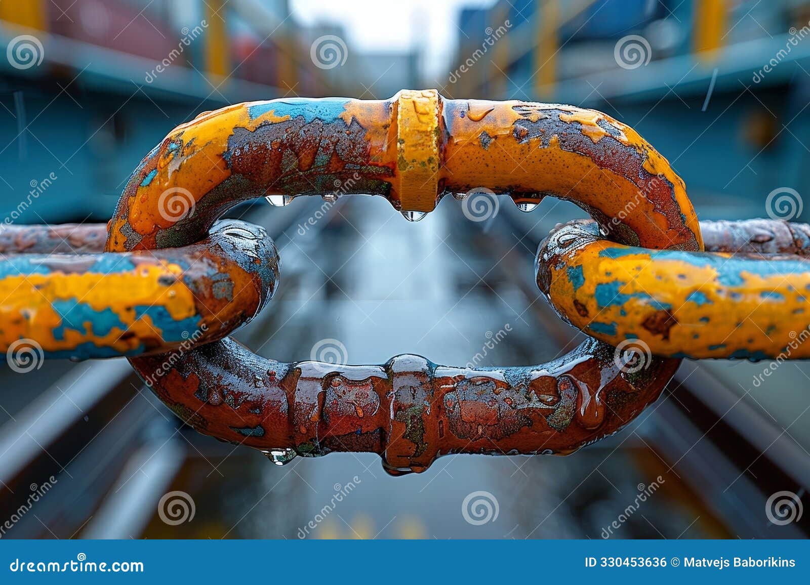 Cargo Fixation Chain And Carabiner For Secure Transportation On ...