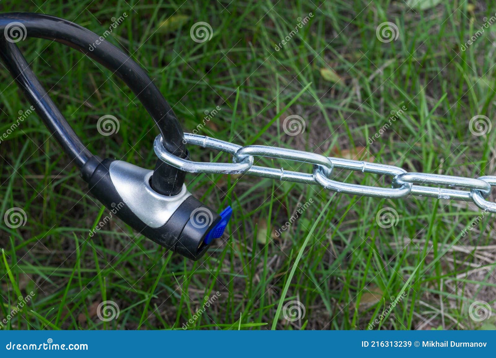 Secure Chain and Rope Fastening. Quality Photo Stock Image - Image of ...