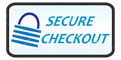 Secure Checkout Icon stock vector. Illustration of online - 21909253