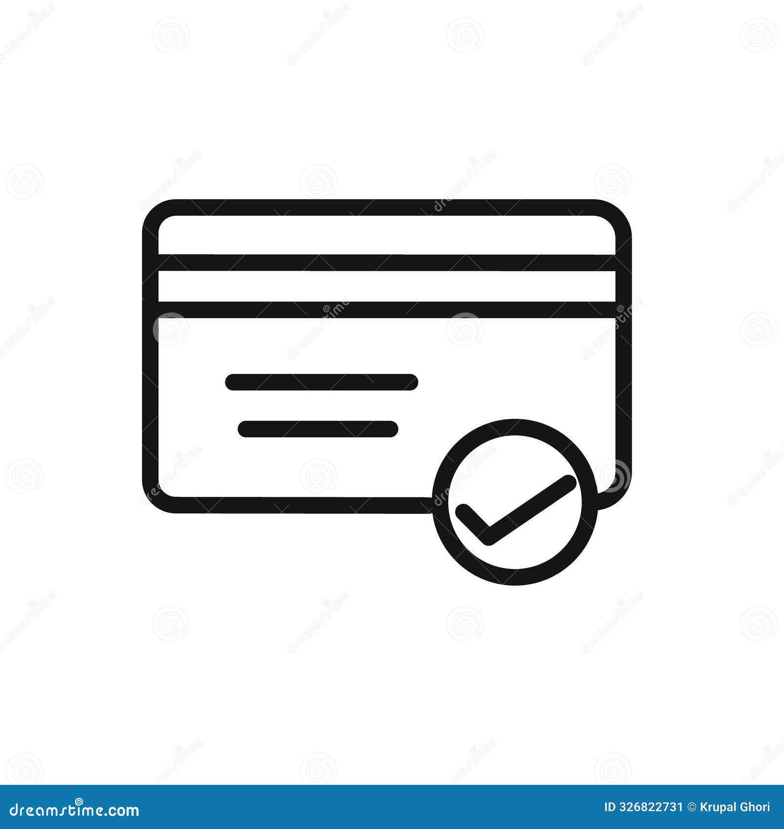 Secure Checkout Icon Linear Vector Graphics Sign Stock Vector - Illustration of delivery, logo ...