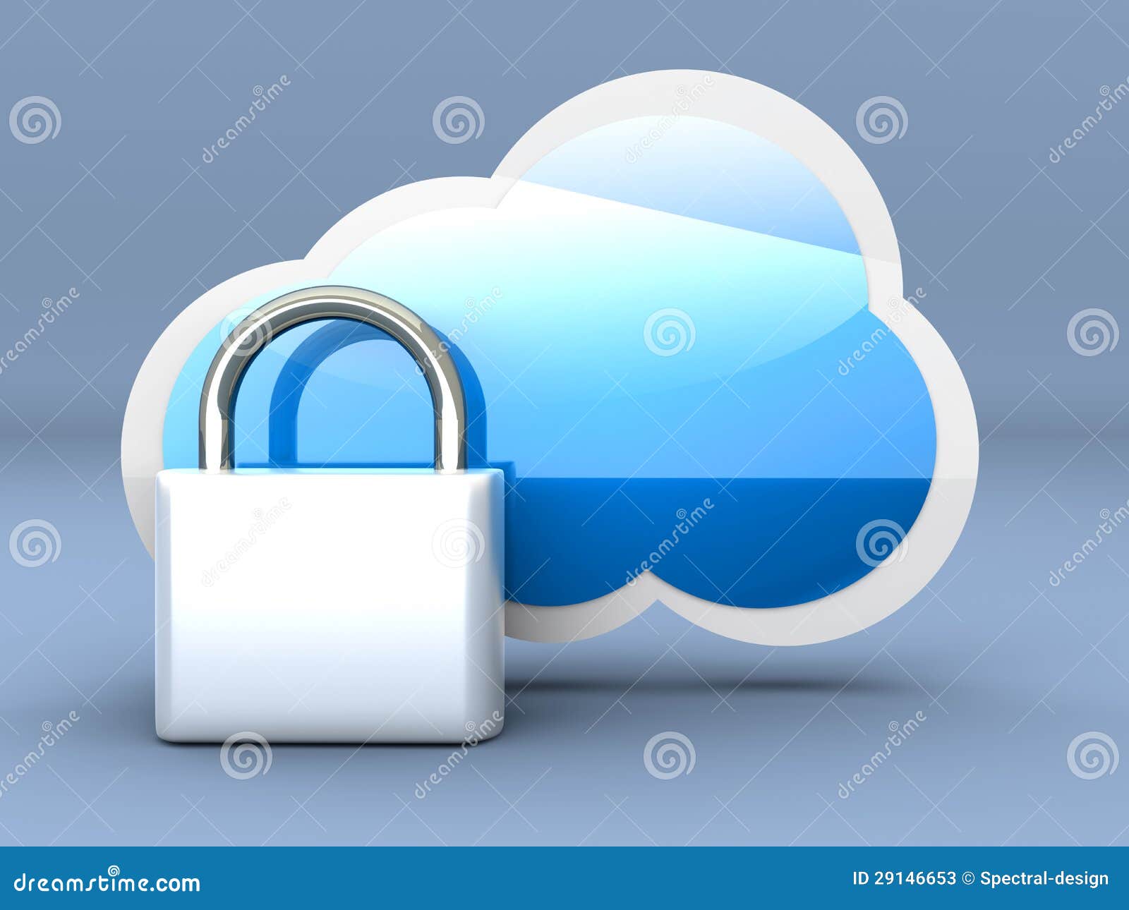 Secure cloud stock illustration. Illustration of digital - 29146653