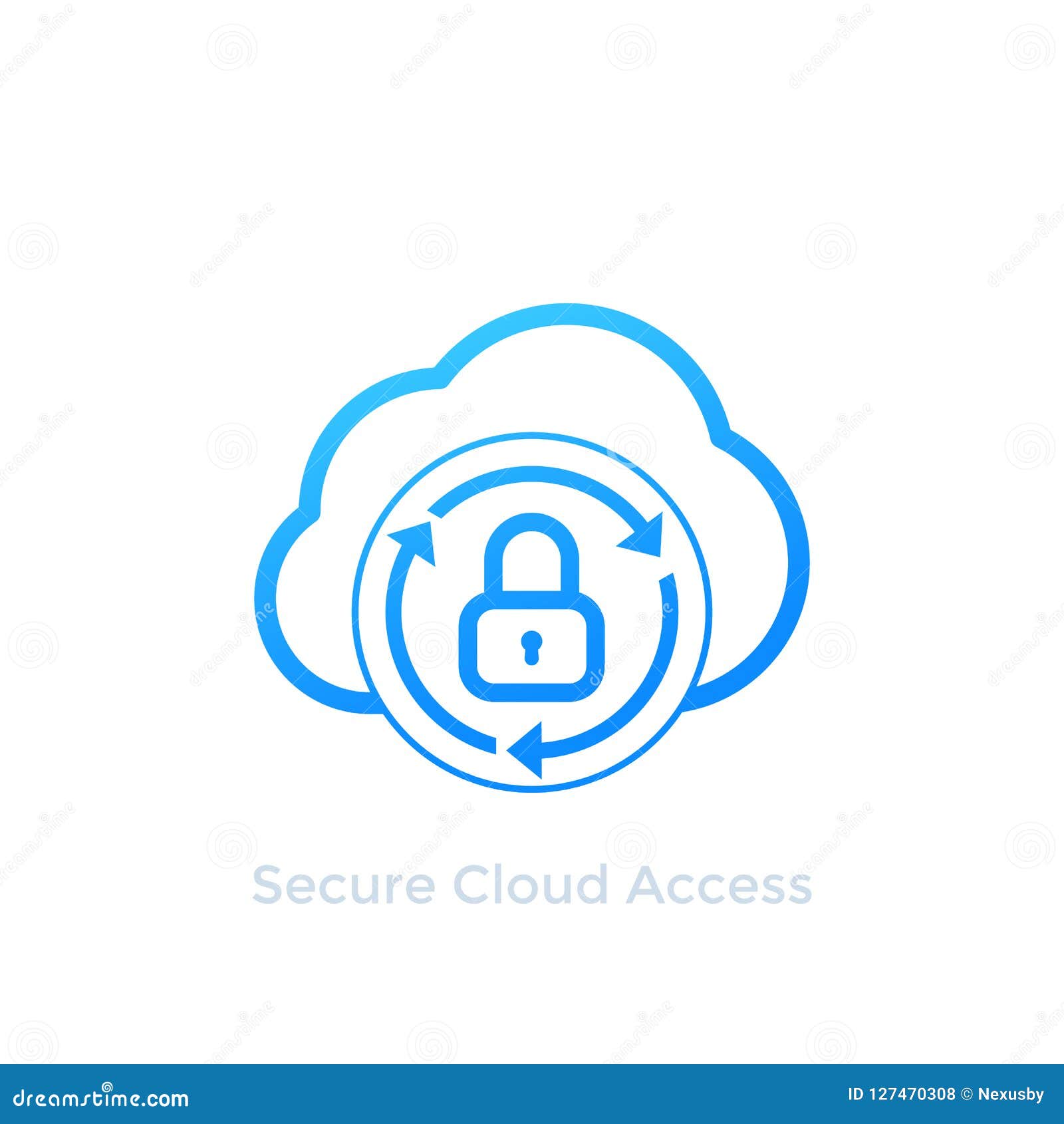 Secure Cloud Access Icon on White Stock Vector - Illustration of mobile ... Secure Cloud Access Icon on White Stock Vector - Illustration of mobile ...