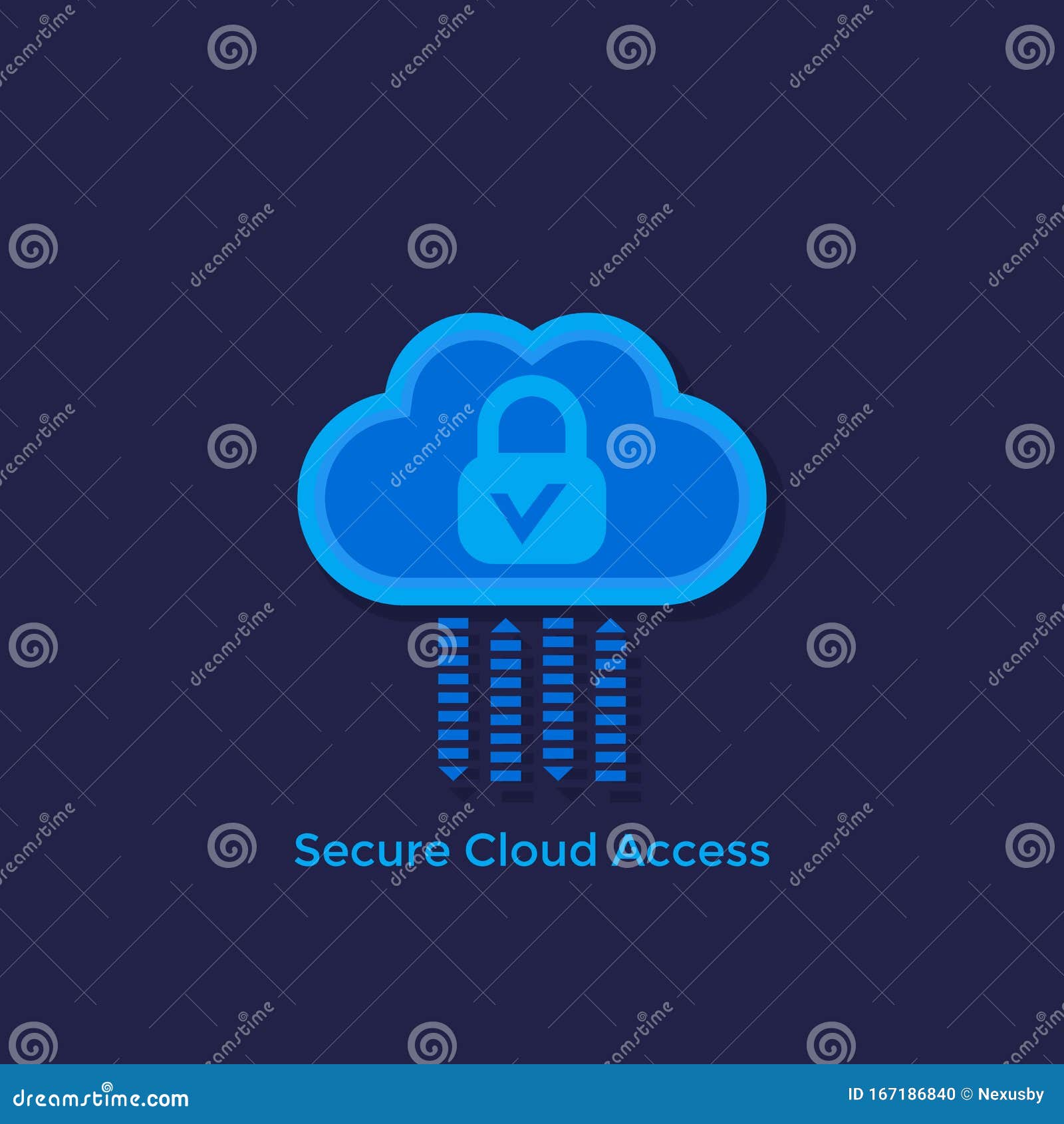 Secure Cloud Access, Protected Hosting Vector Icon Stock Vector ... Secure Cloud Access, Protected Hosting Vector Icon Stock Vector ...