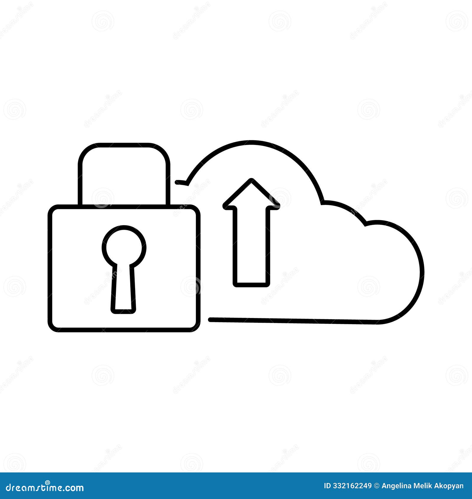 Secure Cloud Storage Concept with Lock Symbol for Data Protection in ...
