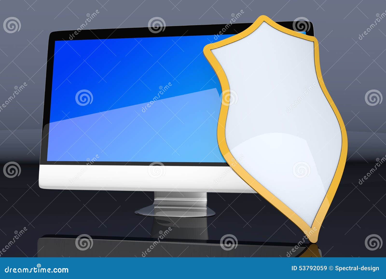 Secure Computer system stock illustration. Illustration of cyber - 53792059