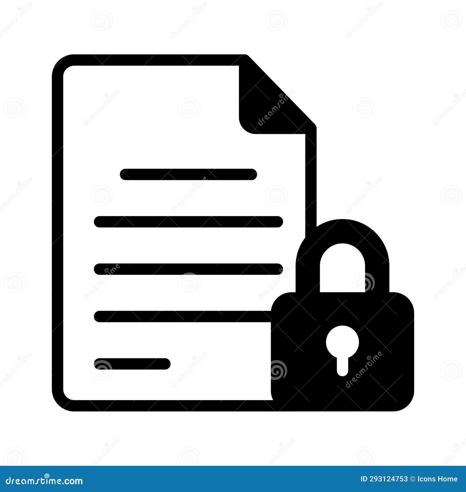 Secure Confidential Agreement Document with Locked Access Vector ...